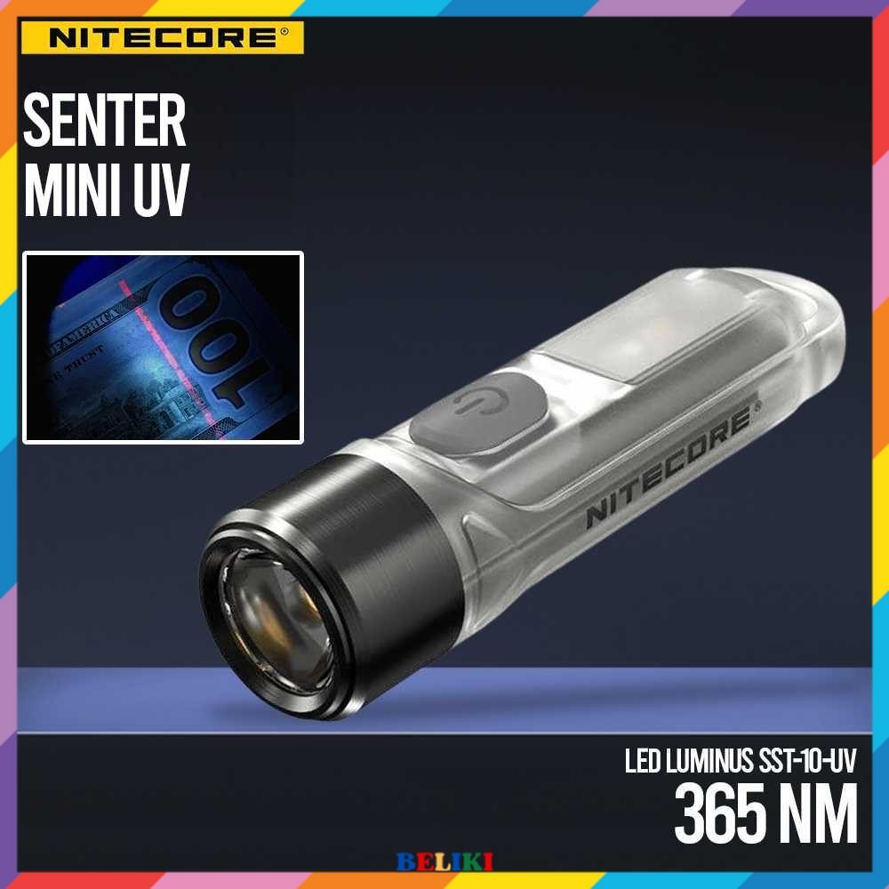 Jual NITECORE Senter Mini UV LED IP66 130mAh 365nm 70 Lumens 1000mW ...