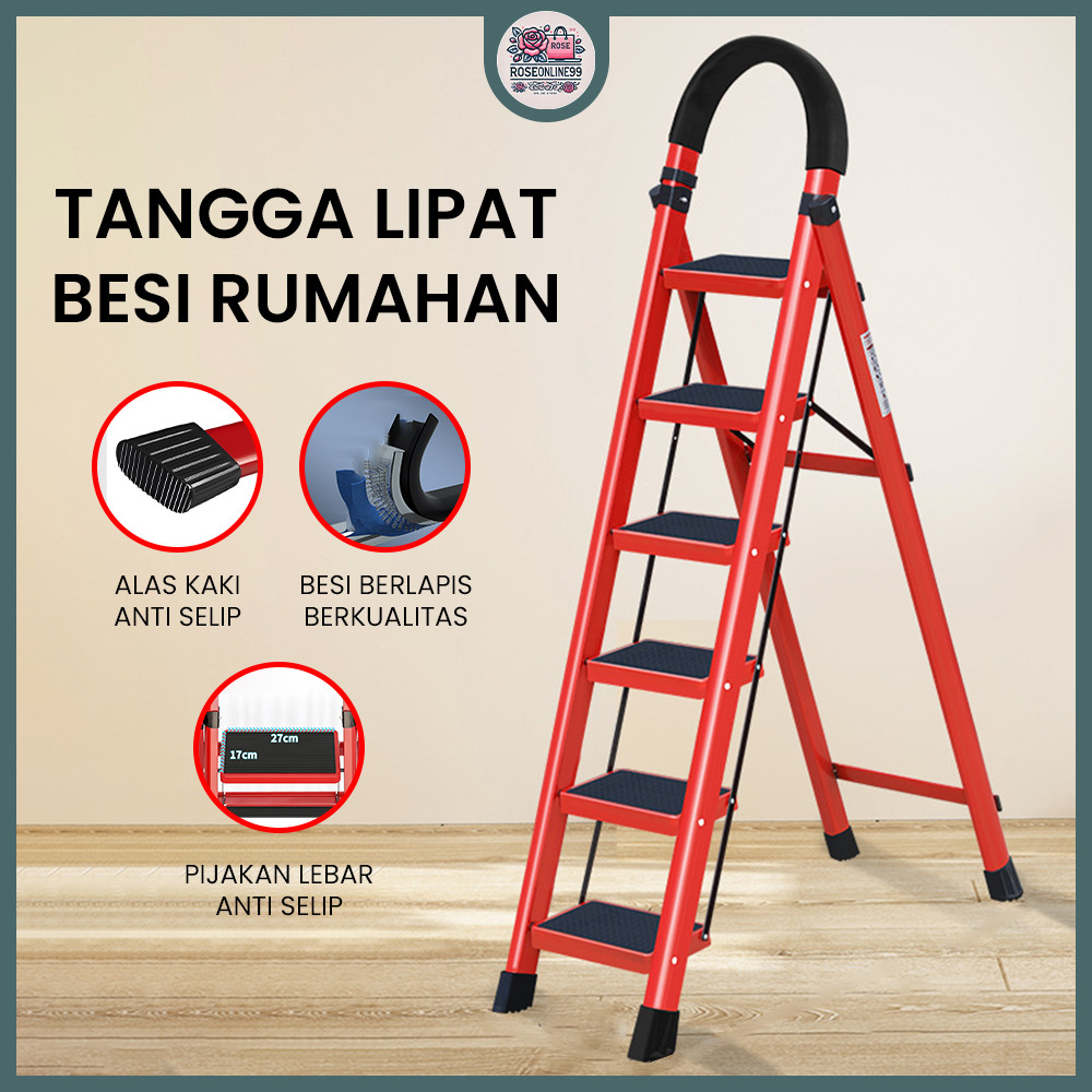Jual RO Tangga Rumah Lipat Tangga Besi Lipat 3/4/5/6 Household Steel ...