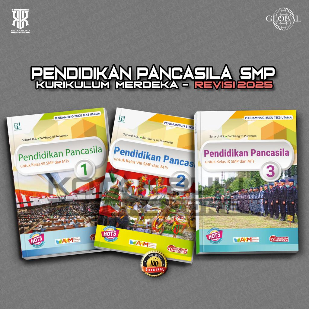 Jual Buku Pendidikan Pancasila SMP Kelas 7 8 9 / PPKN SMP / PKN SMP ...