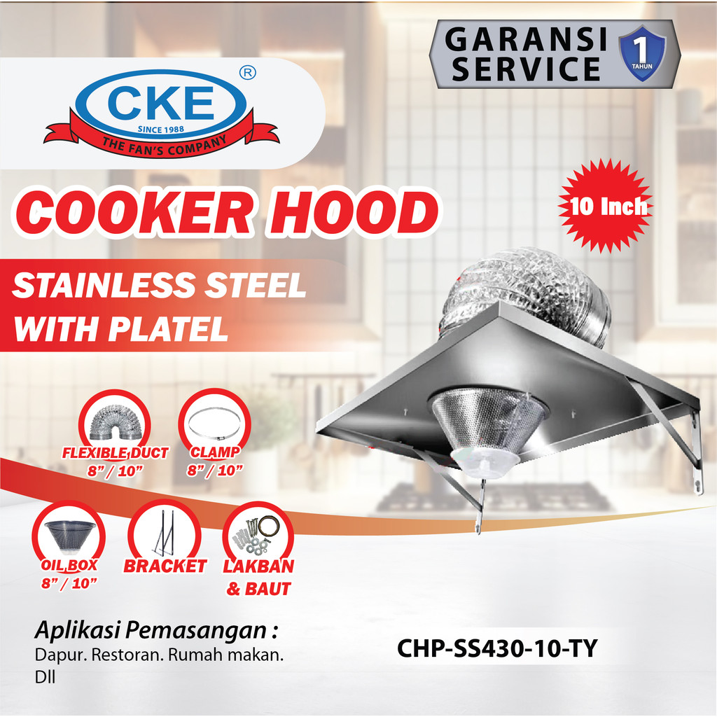 Jual Kitchen Exhaust Fan Cooker Hood Kompor Stainless Steel Penyedot ...