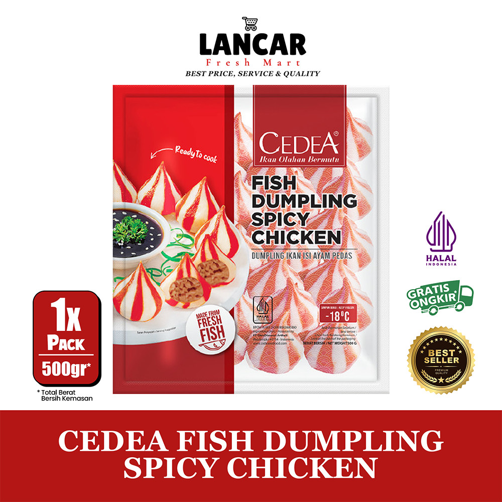 Jual CEDEA FISH DUMPLING SPICY CHICKEN 500GR | Shopee Indonesia