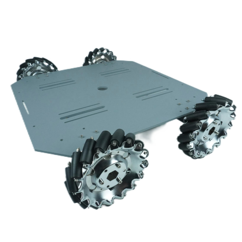 Jual 75kg Load Car Chassis Heavy-Duty 4WD Mecanum Wheel Trolley ...