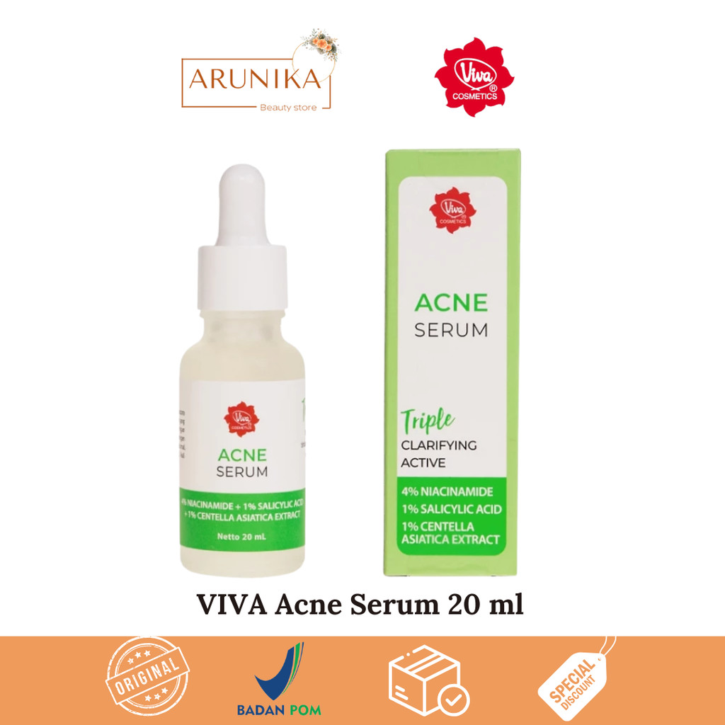 Jual Viva Acne Serum (ANTI JERAWAT) with 4% Niacinamide, 1% Salicylic ...
