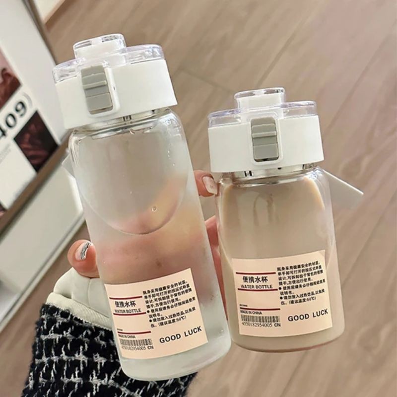 Jual BOTOL MINUM PLASTIK TRANSPARAN TALI KARET PUTIH | BOTOL MINUM ...