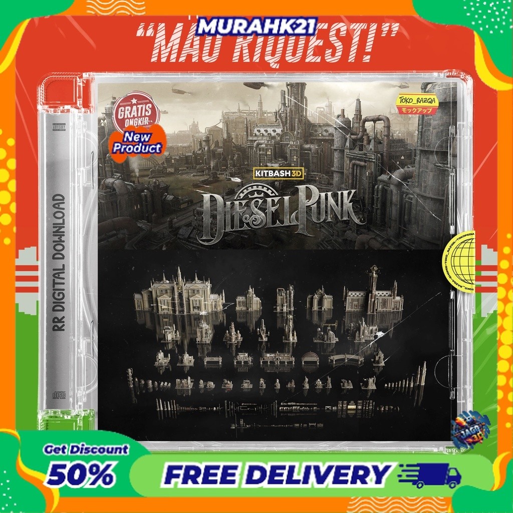 Jual Kitbash 3D - DieselPunk For 3D Blender / 3ds Max / Cinema 4D ...