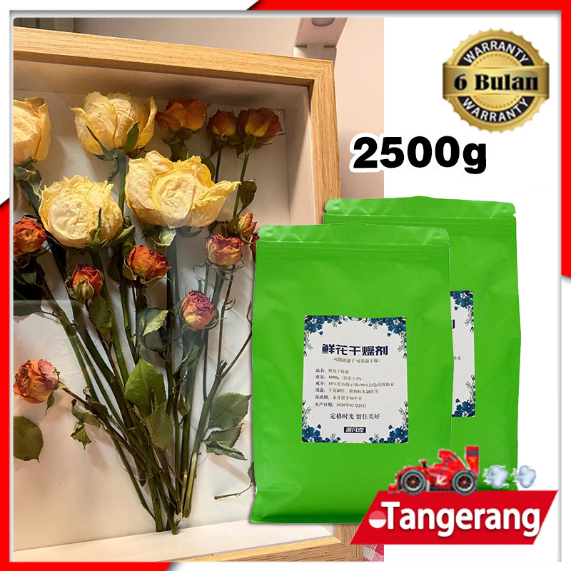 Jual 2500gr 1000gr Pengawet Bunga Segar Silica Gel Powder Pengawet ...