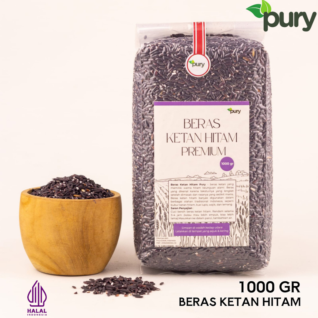Jual Beras Hitam Organik 1 kg - Beras Ketan Hitam - Sehat dan Murah ...