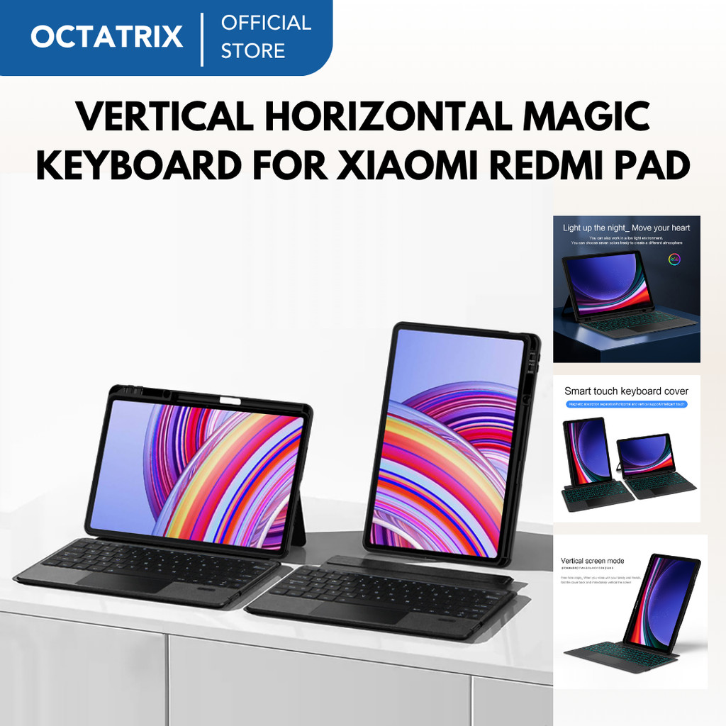 Jual Magic Keyboard Redmi Pad SE / Pro Poco Pad Ultra Slim Wireless ...