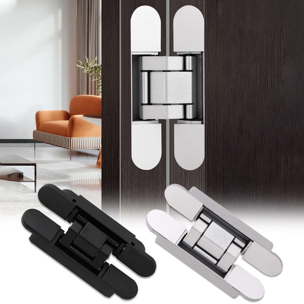 Jual Hidden Hinge Engsel Tanam Door Hinge Invisiblle Hitam Perak Engsel ...
