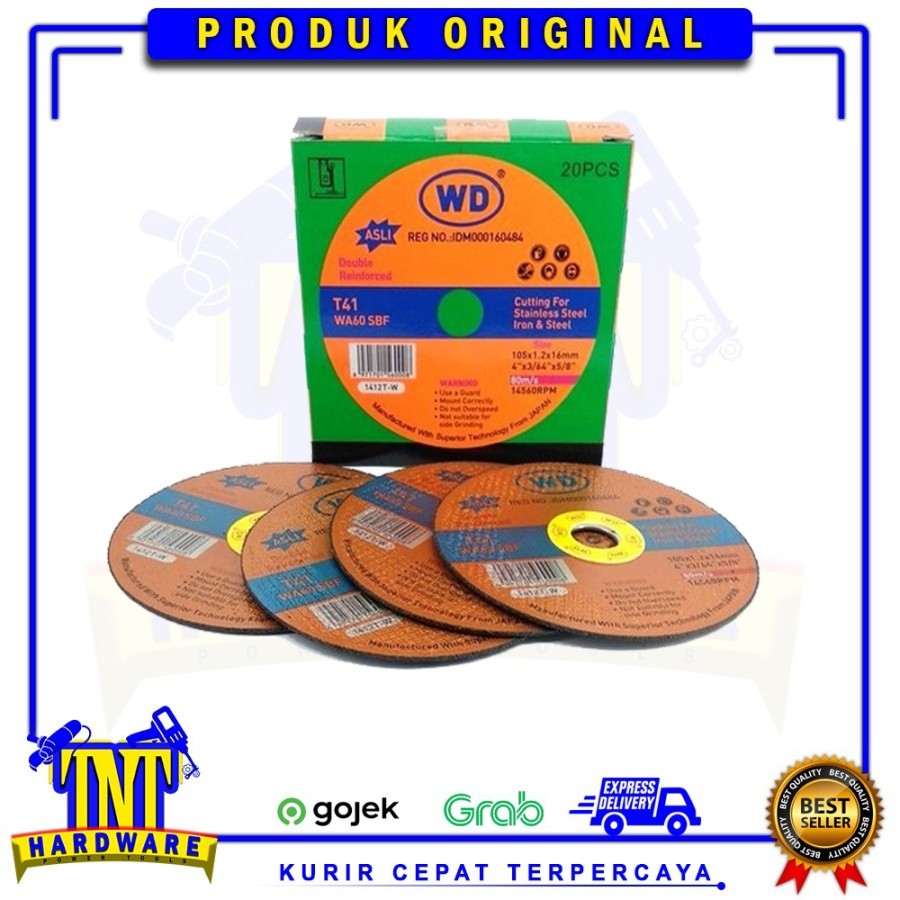 Jual WD BATU POTONG GERINDA SLEPAN GURINDA LISTRIK 4" 4 X 1.2 FULL ...