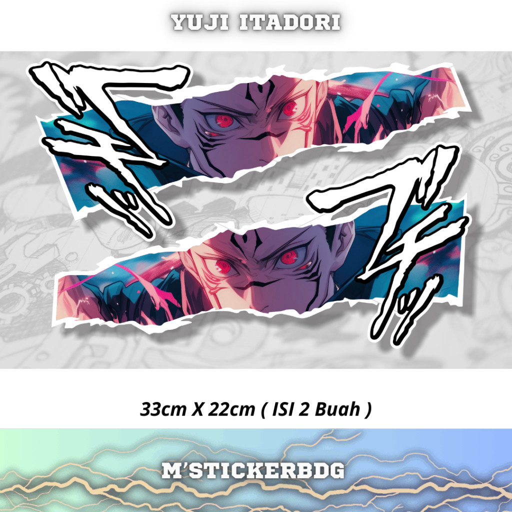 Jual Sticker Stripping All Type Motor Print Stiker Mata Anime Yuji ...