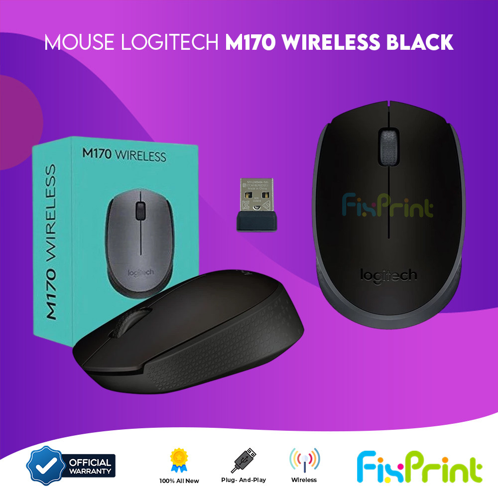 Jual Fixprint Mouse Logitech M171 M170 Black Grey Blue Red Rose Off ...