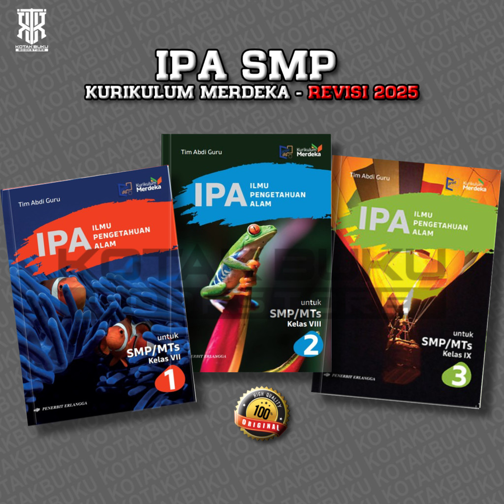 Jual ( ERLANGGA ) Buku IPA Kelas 7 8 9 SMP Kurikulum Merdeka Revisi ...