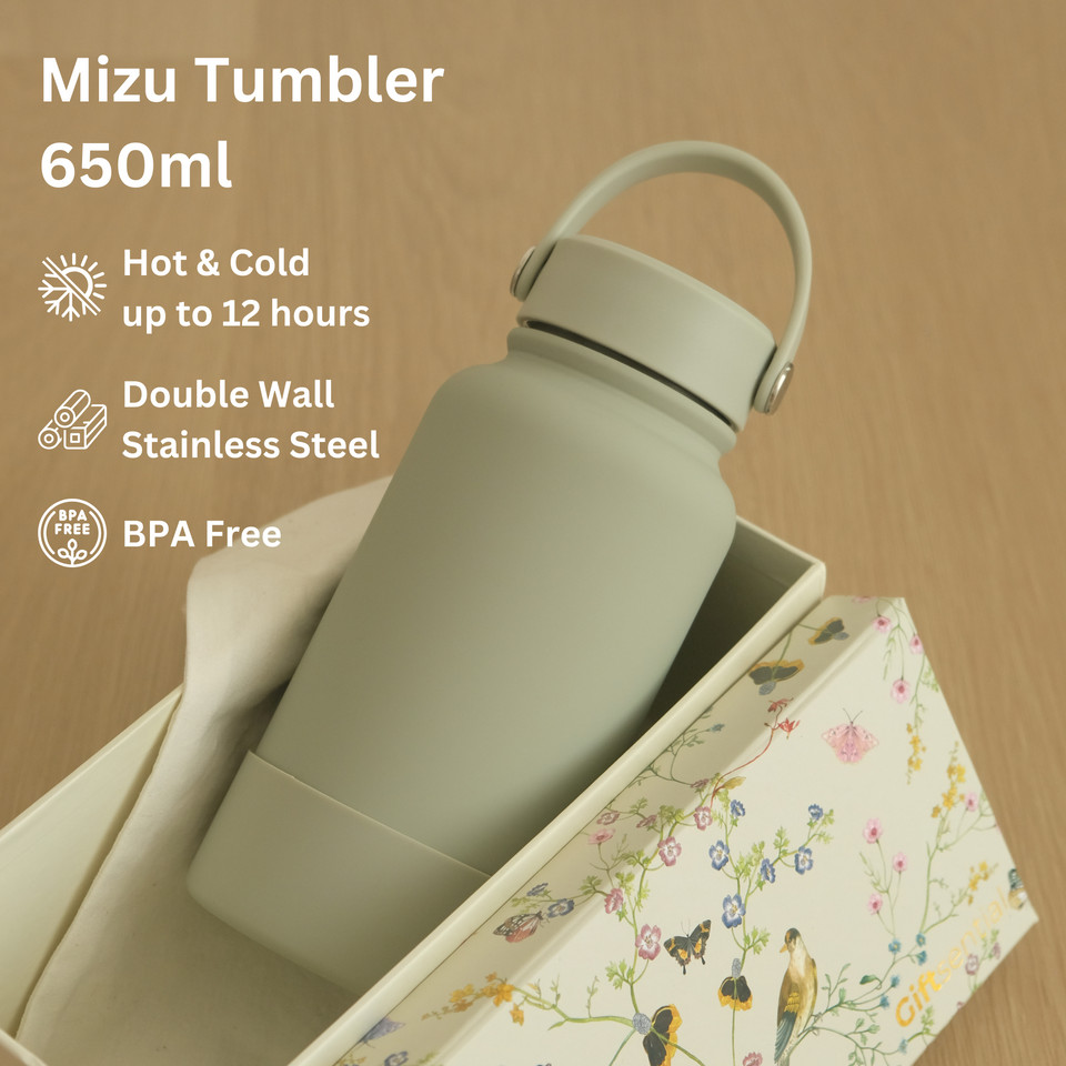 Jual Giftsential Mizu Tumbler 650ml - Botol Minum Double Wall Stainless Steel Anti Tumpah Vacuum ...