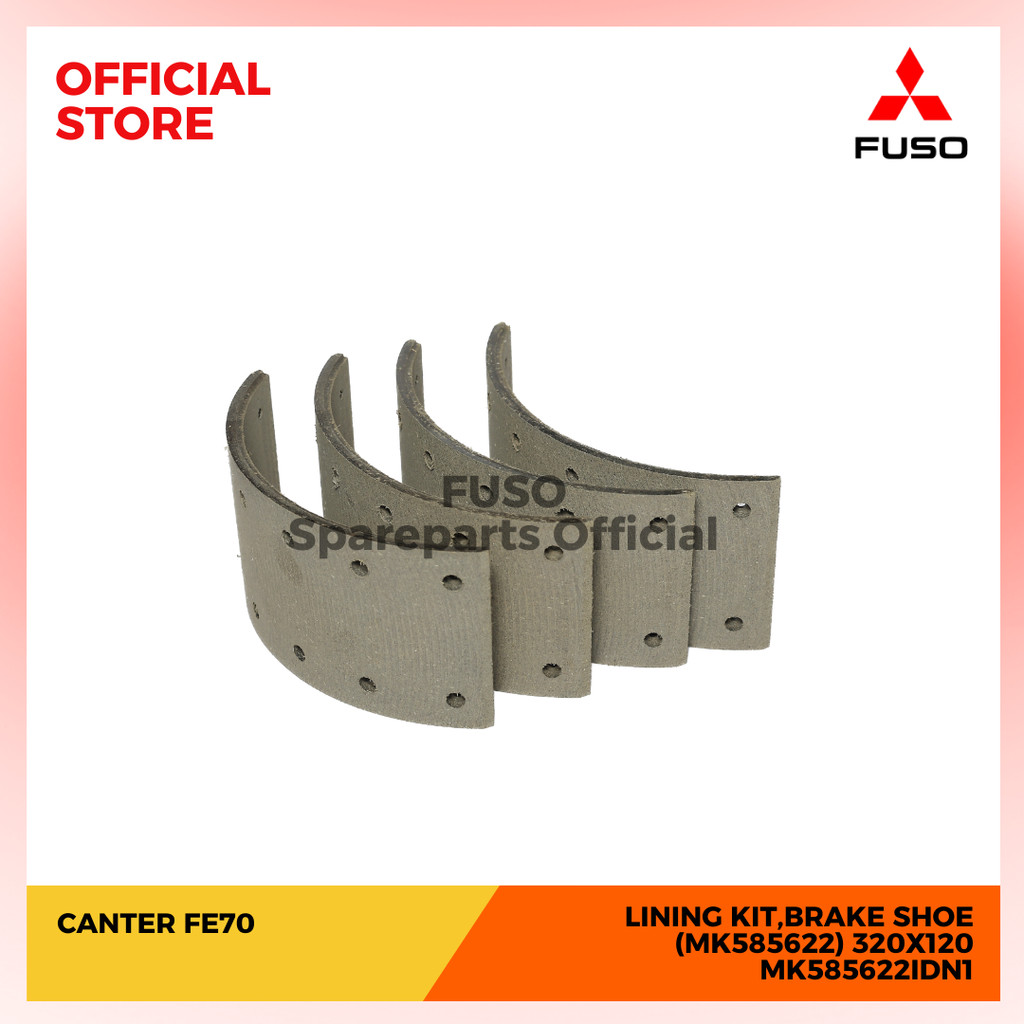 Jual Fuso Lining Kit, Brake Shoe 320x120 - Canter FE70 [MK585622IDN1 ...