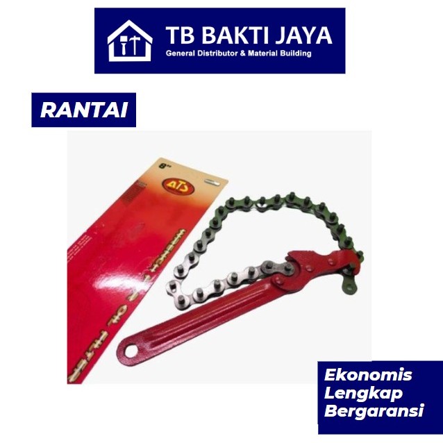 Jual Kunci Oli Filter Model Sabuk atau Rantai 8 inch ATS / Wrench for ...