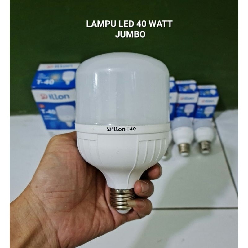 Jual LAMPU LED 40 WATT DILLON HEMAT ENERGI 90% CAHAYA PUTIH TERANG COOL DAYLIGHT TK-17 | Shopee ...