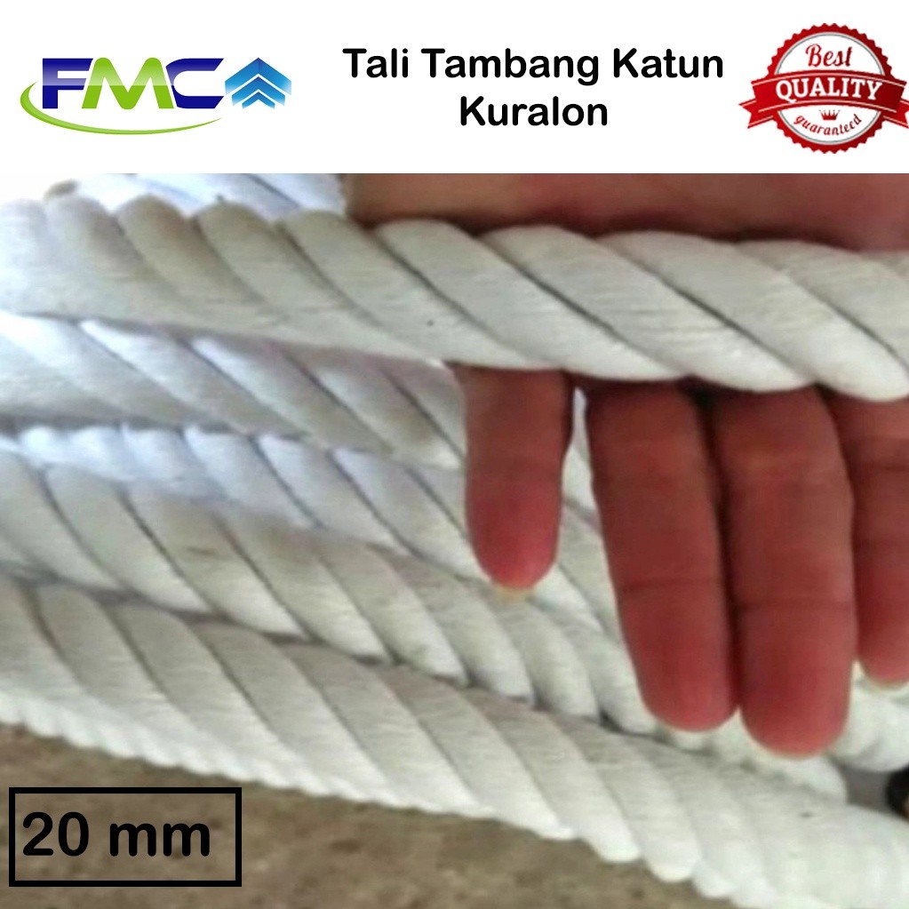 Jual Tali Tambang Katun 18mm 20mm Bahan Kain Kuralon Guralon Rope Warna ...