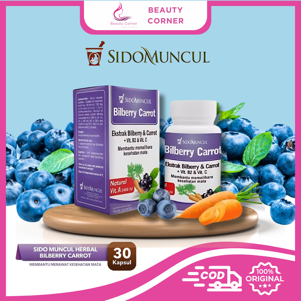 Jual SIDOMUNCUL Bilberry Carrot / Suplement Untuk Membantu Memelihara ...