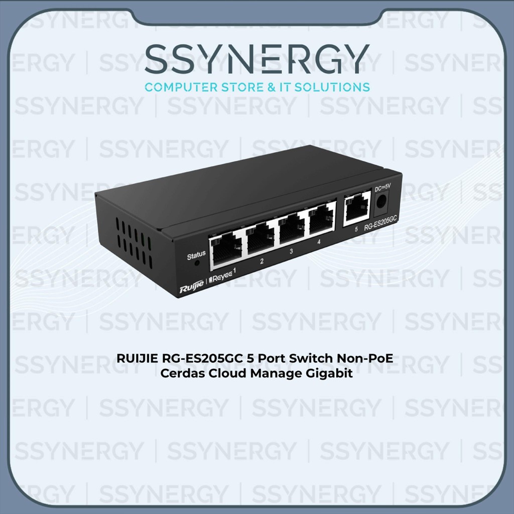 Jual RUIJIE REYEE RG-ES205GC 5 PORT GIGABIT SMART CLOUD MANAGED NON-POE | Shopee Indonesia