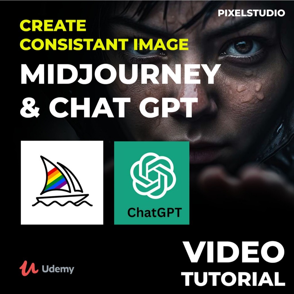 Jual [Course] Midjourney + ChatGPT Create Consistent Images & Masterpieces ATHENA0383 Video ...