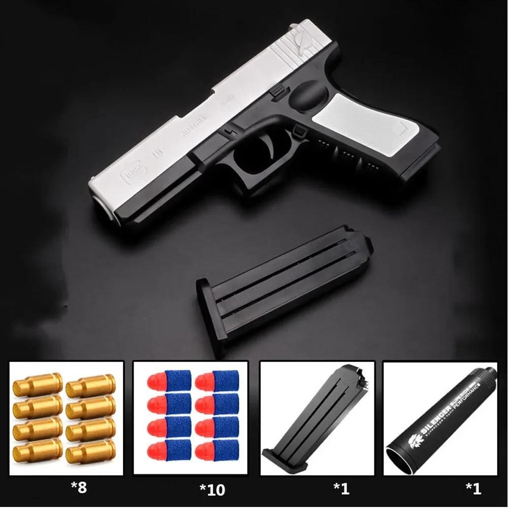 Jual Newest Shell Ejecting Airsoft Pistol Soft Bullet Toy Gun Weapon ...