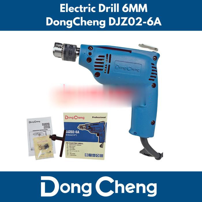 Jual Mesin bor tangan 6mm DJZ02-6A DONGCHENG DJZ 02-6A drill driver -srt | Shopee Indonesia