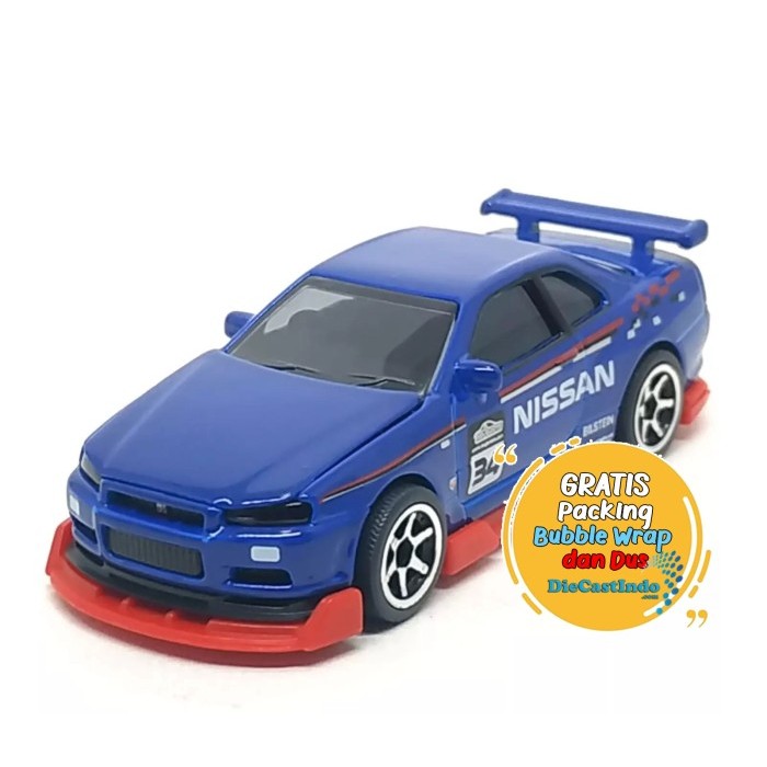 Jual Majorette Japan Series Mix 3 Nissan GT-R R34 Biru | Shopee Indonesia