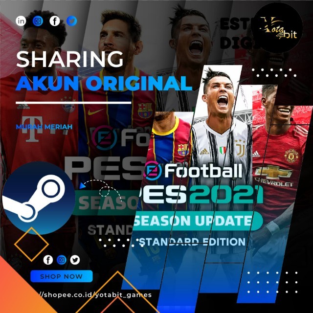 Jual eFootball PES 2021 PC Sharing Original Offline ES TEHH | Shopee ...