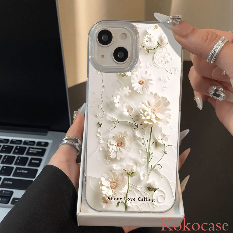 Jual Casing ponsel bunga putih Kompatibel Untuk SAMSUNG case A15 A14 ...