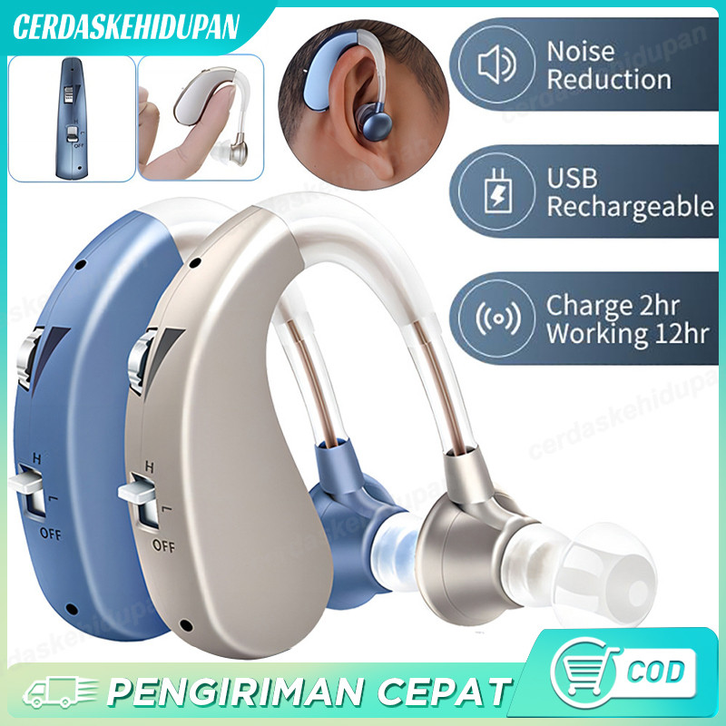 Jual Alat Bantu Dengar asli rechargeable digital alat pendengaran telinga orang tua original ...