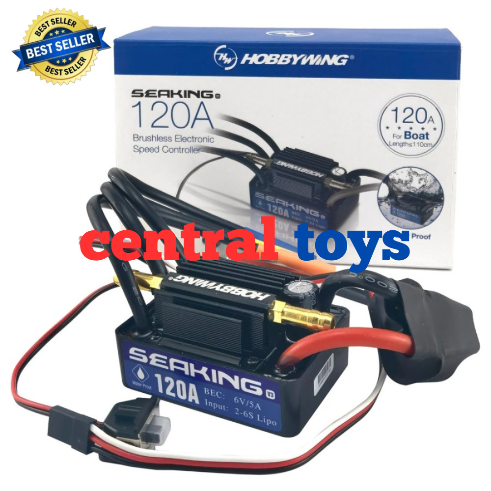 Jual Hobbywing seaking 120A V3 ESC brushless kapal rc boat 110CM ...