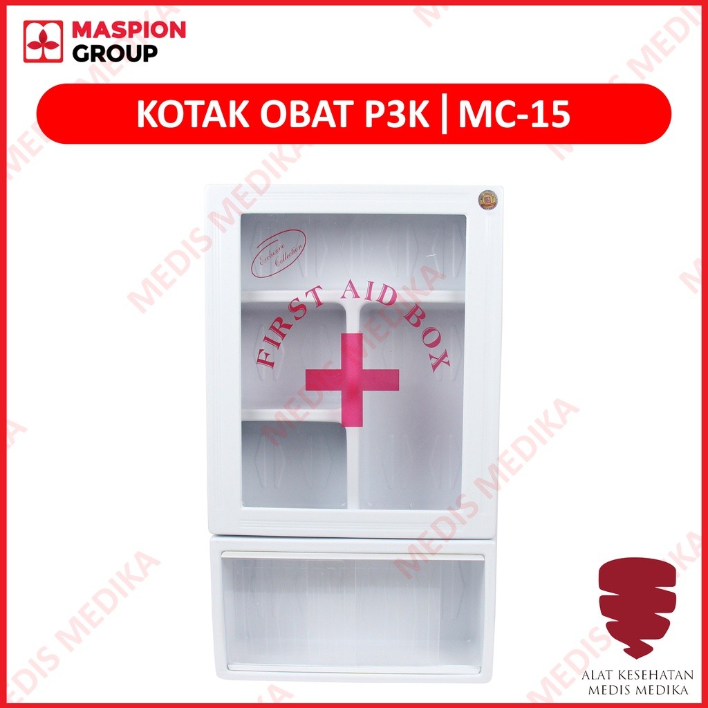 Jual Maspion MC-15 Kotak Obat P3K MC 15 Dinding First Aid Box Cabinet Serbaguna MC15 | Shopee ...