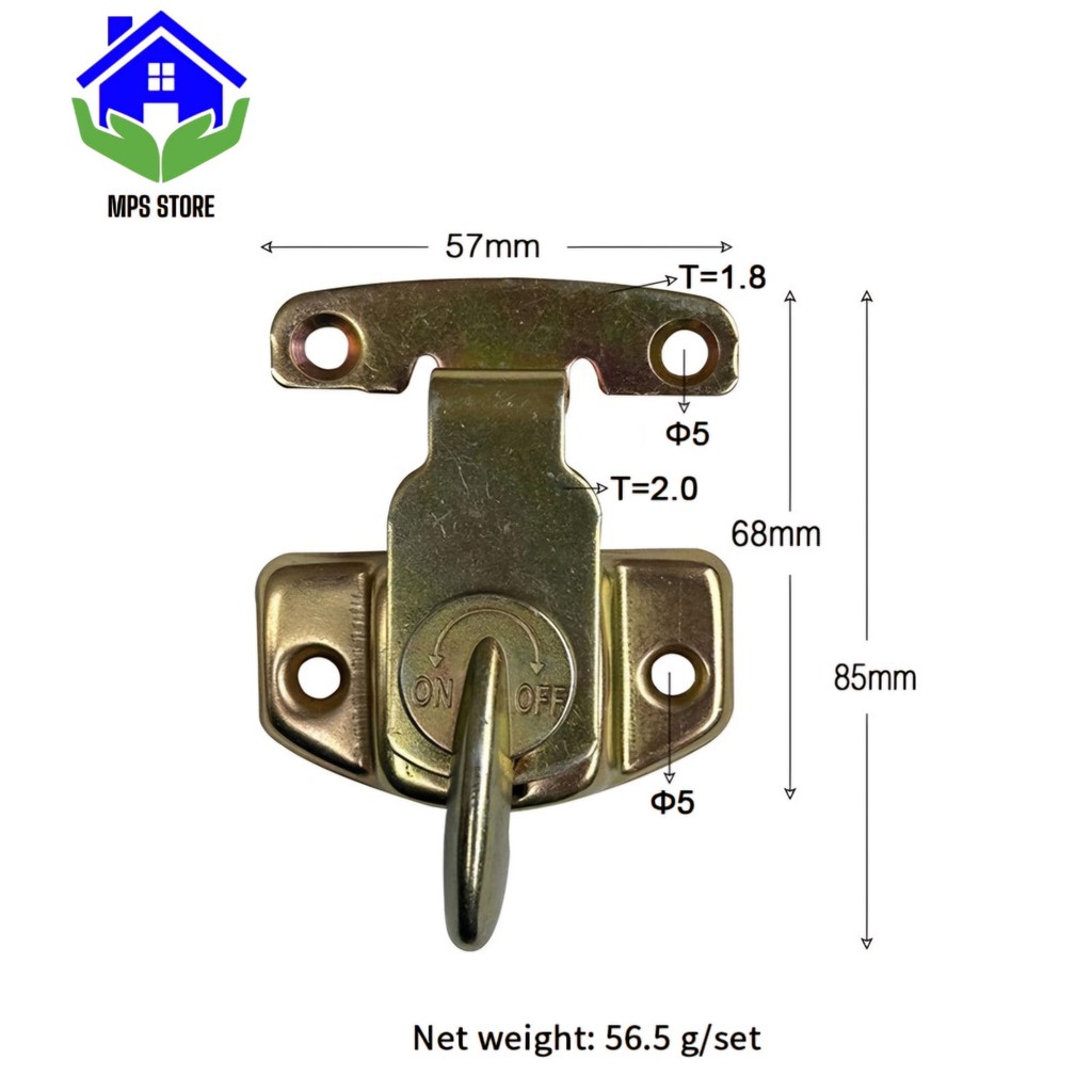 Jual grendel pintu sliding table lock kunci tambahan pintu geser ...
