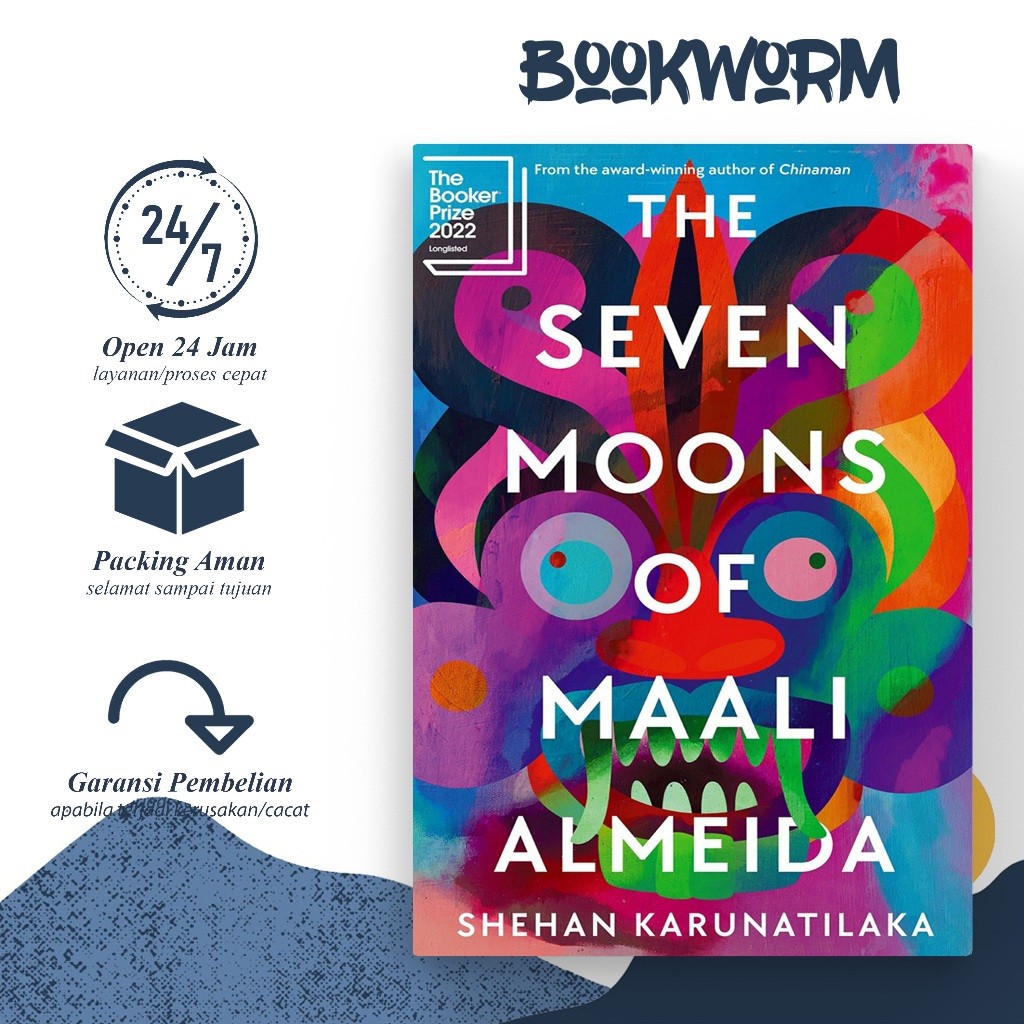 Jual The Seven Moons of Maali Almeida by Shehan Karunatilaka (English ...