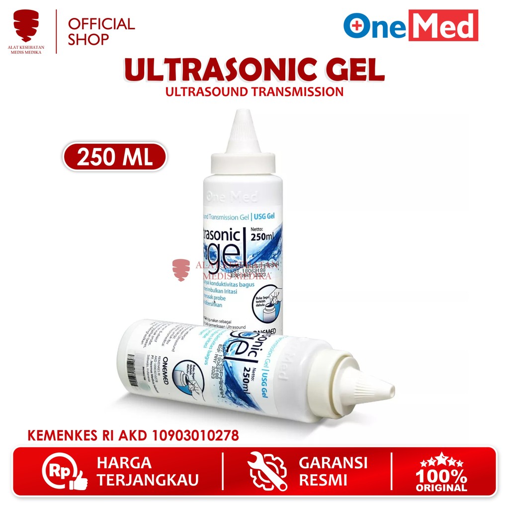 Jual Ultrasonic Gel 250 ml Onemed Ultrasound USG Sound Jelly Doppler ...