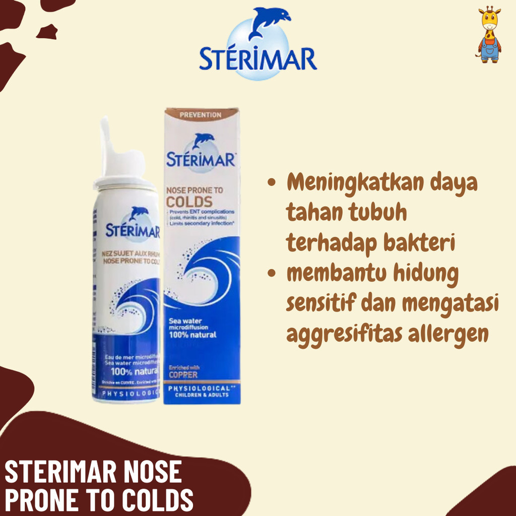 Jual Sterimar Nose Prone To Colds - Semprotan Hidung Tersumbat/Pelega ...