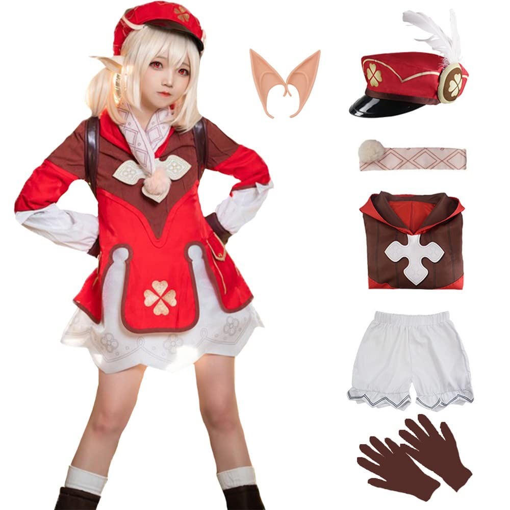 Jual Game Genshin Impact Cosplay Uniform Klee Dress All Characters ...