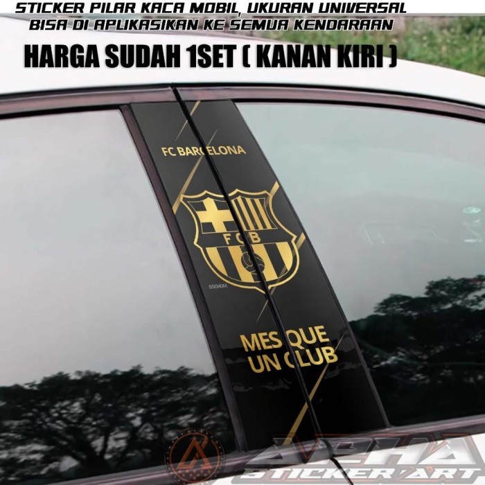Jual Sticker Pilar Pintu Mobil Universal Football Club, Club Bola Sudah ...