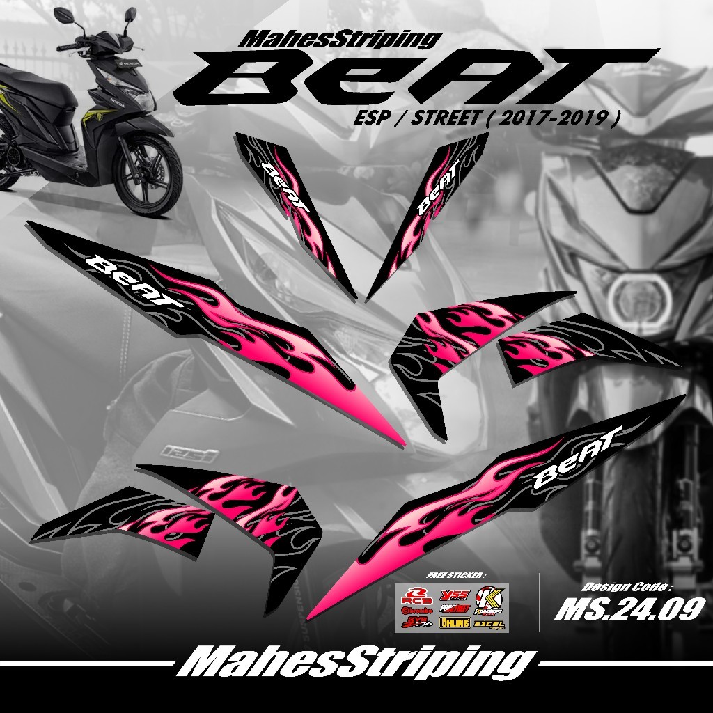 Jual Striping Beat Fi ESP Beat STREET Terbaru - Sticker Variasi Beat ...