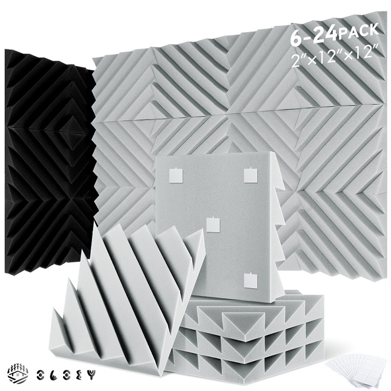 Jual Home Studio Acoustic Absorption Panel 6/12/24 Pcs, Diamond Groove ...