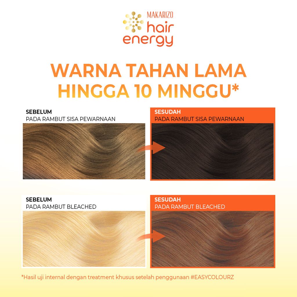 Jual BUNDLE ISI 5 - Makarizo Hair Energy Easy Colourz 26 mL - Light ...