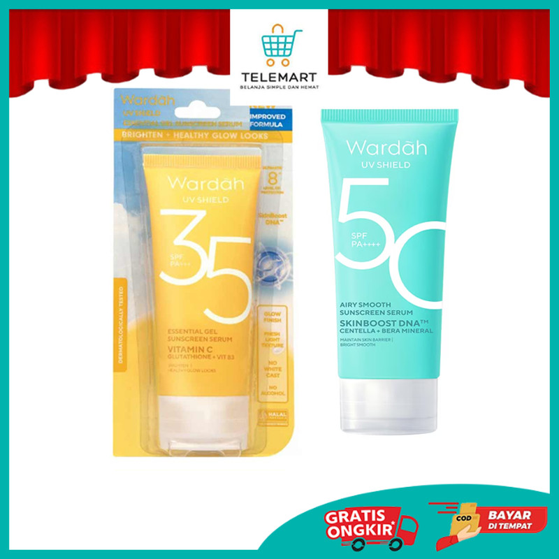 Jual WARDAH SUNSCREEN SPF 35 UV KUNING | Shopee Indonesia
