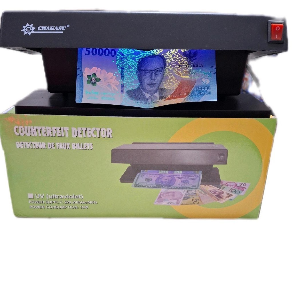 Jual Alat Pendeteksi Uang asli Money Detector Dengan Lampu Ultra violet ...