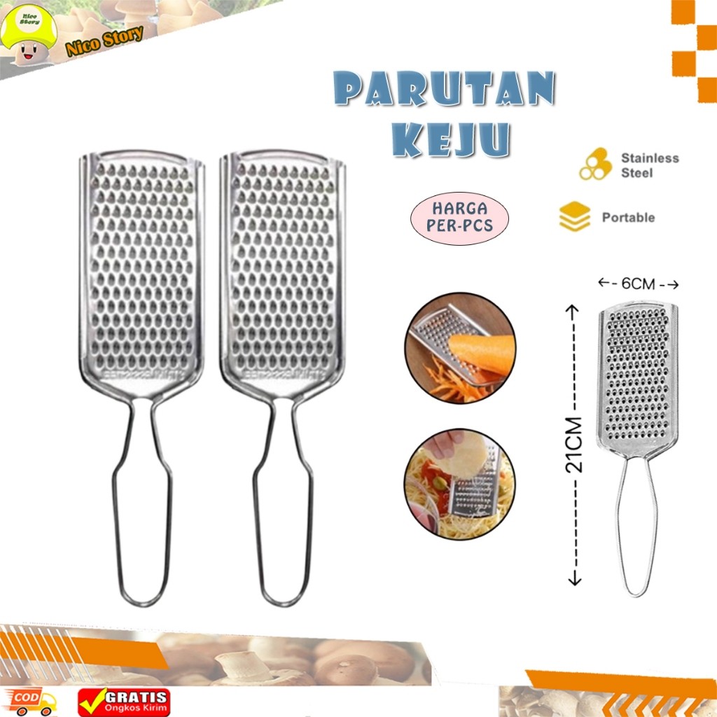 Jual (NCS) [ COD ] Parutan Keju Kentang Coklat Grater Cheese Alat parut ...