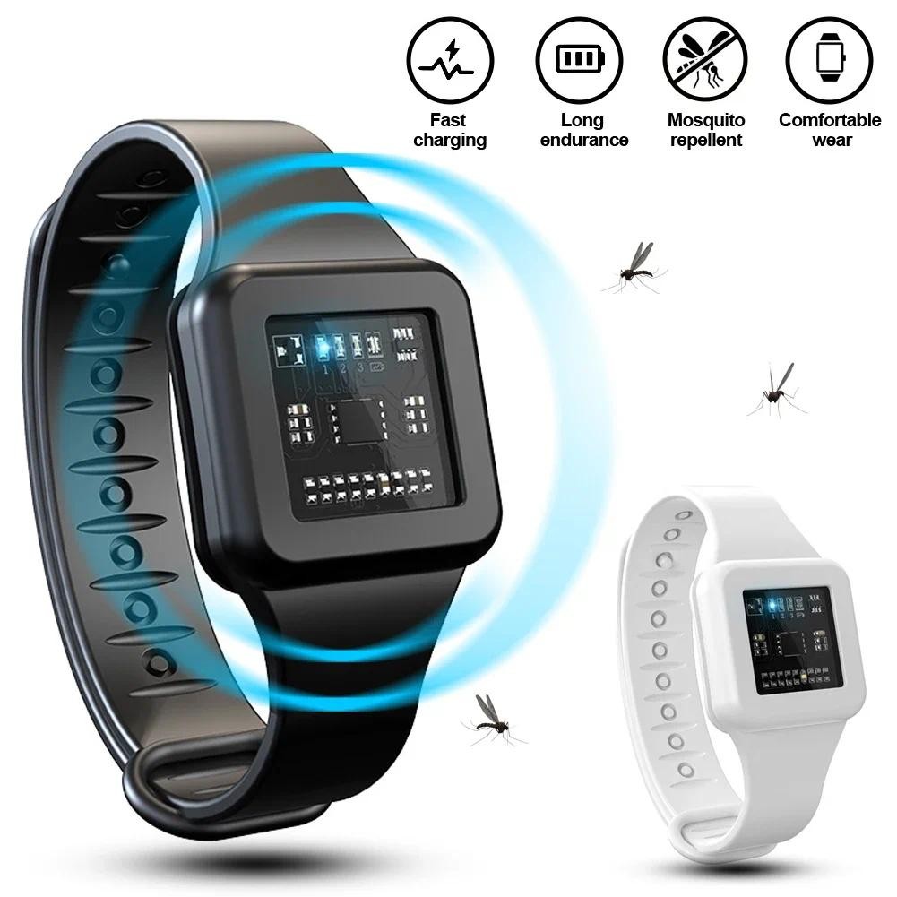 Jual Ultrasonic Mosquito Repellent Watch Frequency Adjustable ...