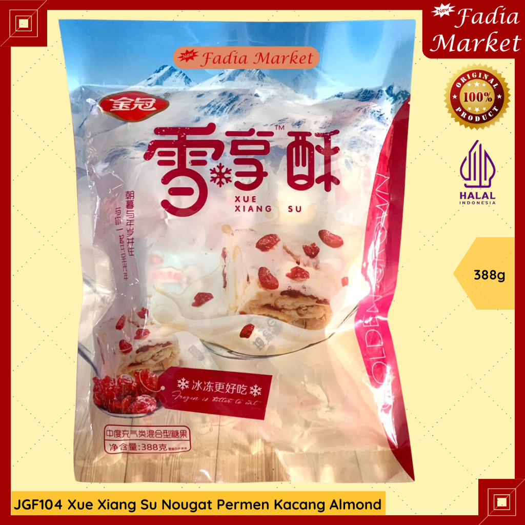Jual PERMEN IMLEK SINCIA JGF104 Xue Xiang Su Nougat Almond Candy Kacang ...