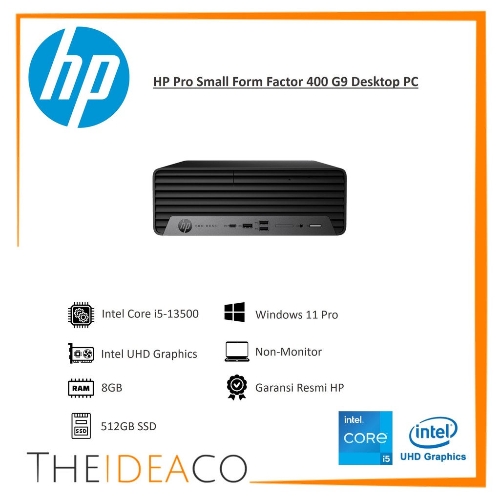 Jual HP Pro Small Form Factor 400 G9 Desktop PC i5-13500 8GB 512GB SSD ...