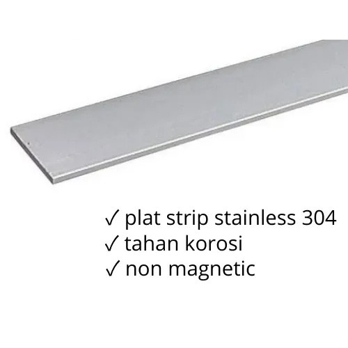 Jual Plat Strip Stainless 304 3mm x 30mm x 6000mm / 6meter | Shopee ...