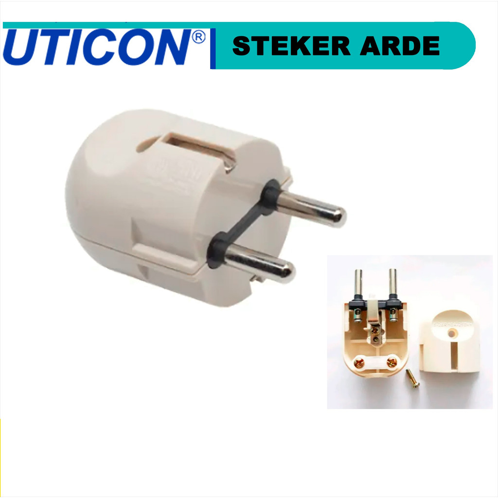 Jual UTICON STEKER ARDE / STEKER DENGAN GROUNDING BULAT S-28R PER PCS ...